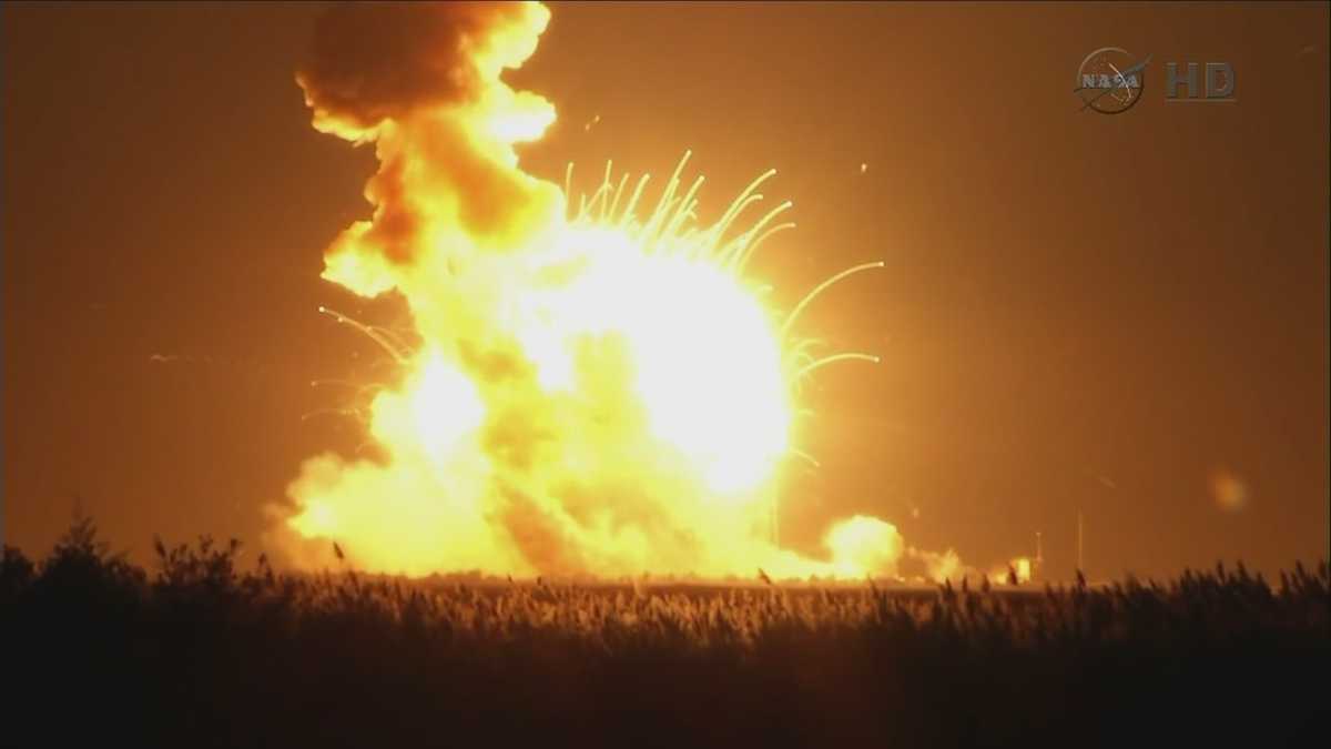 VIDEO: NASA's unmanned spacecraft blows up on liftoff