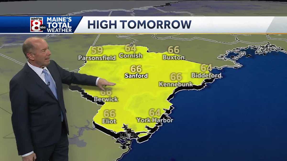 A passing shower overnight, but sunshine returns for Wednesday