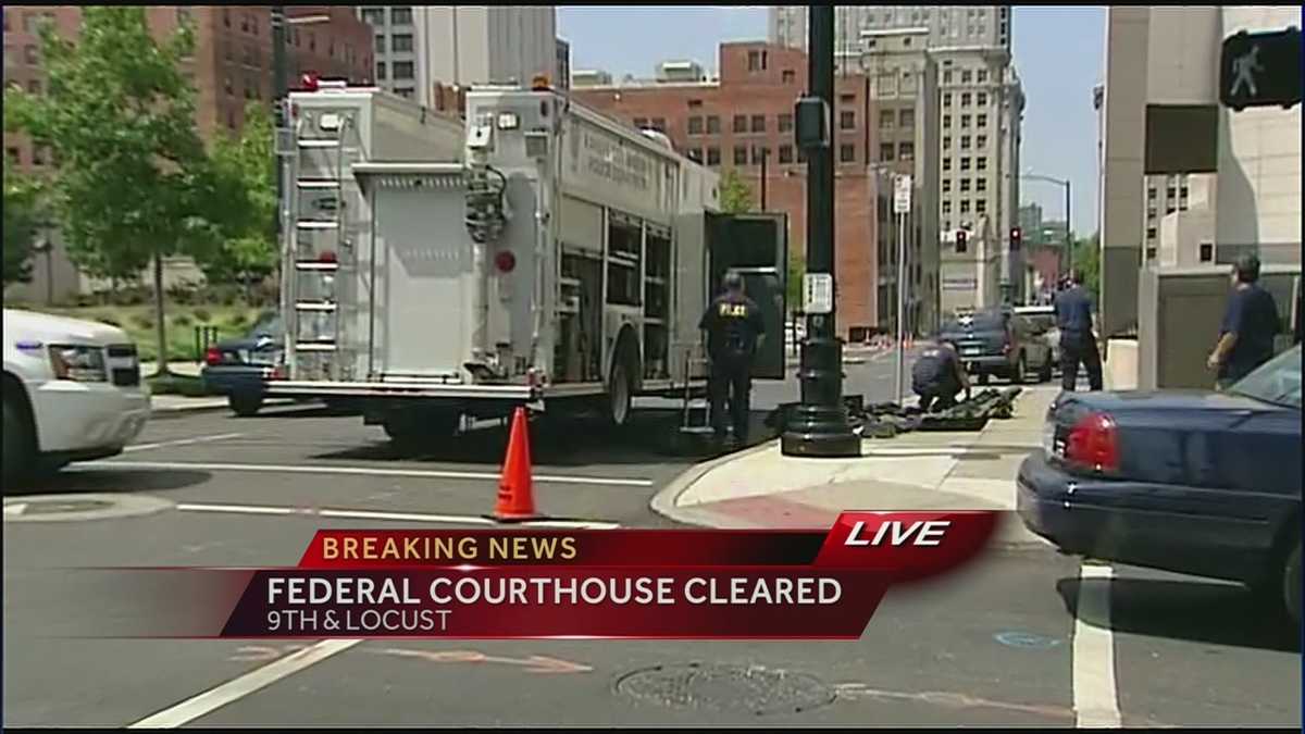 Bomb threat ends outside KC federal courthouse, nothing found