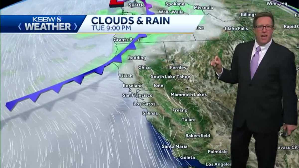 Less clouds tomorrow than today with a slight warm up