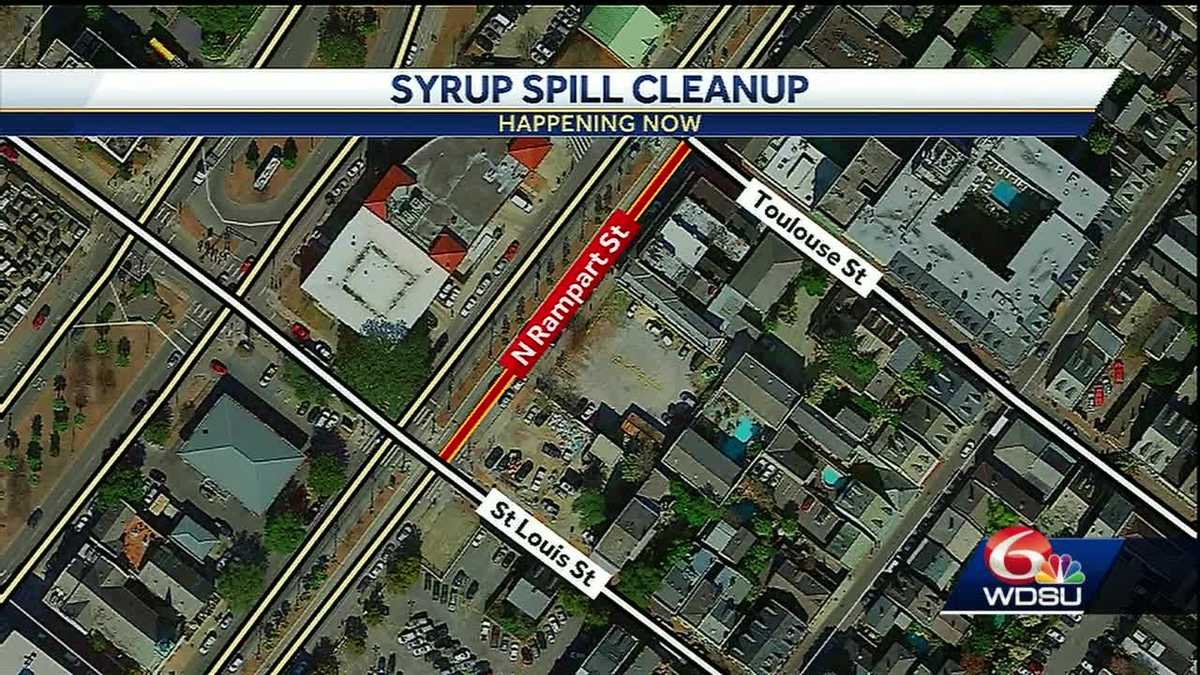 syrup spill shuts down traffic