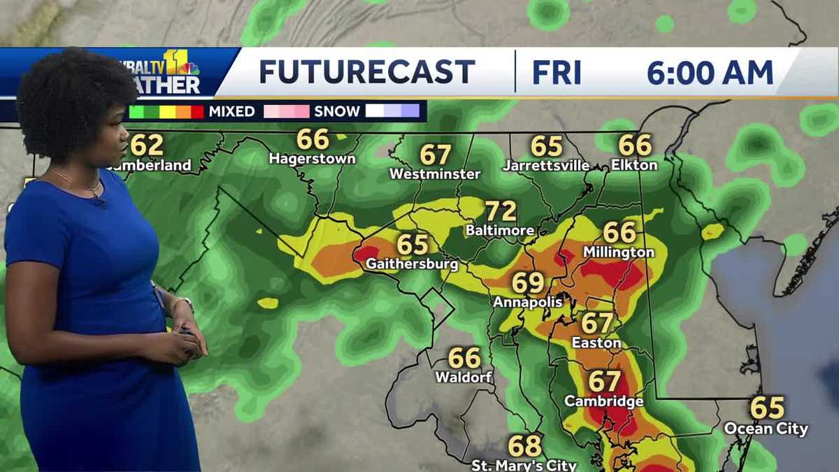 Thunderstorms, heavy rain for impact weather Thursday
