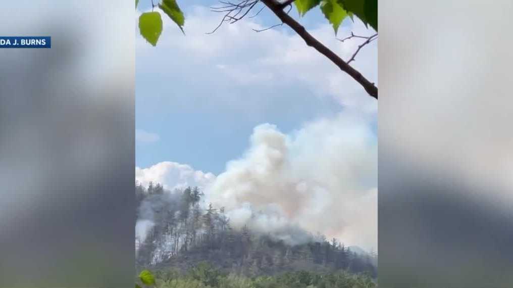 Crews work to extinguish hotspots after Albany, NH, wildfire