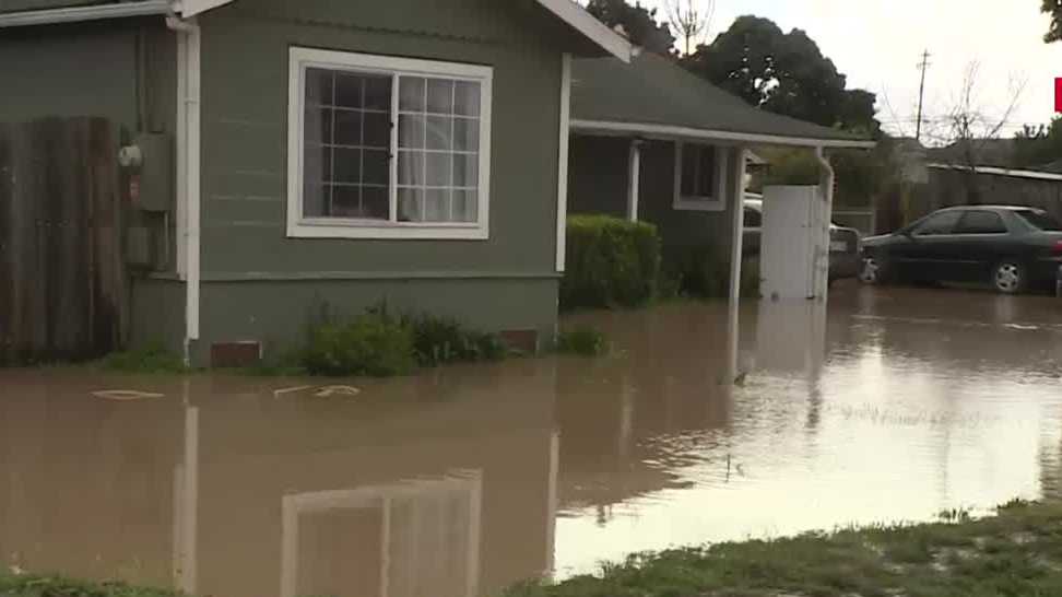 Heavy rain strikes flood-prone California neighborhood once more