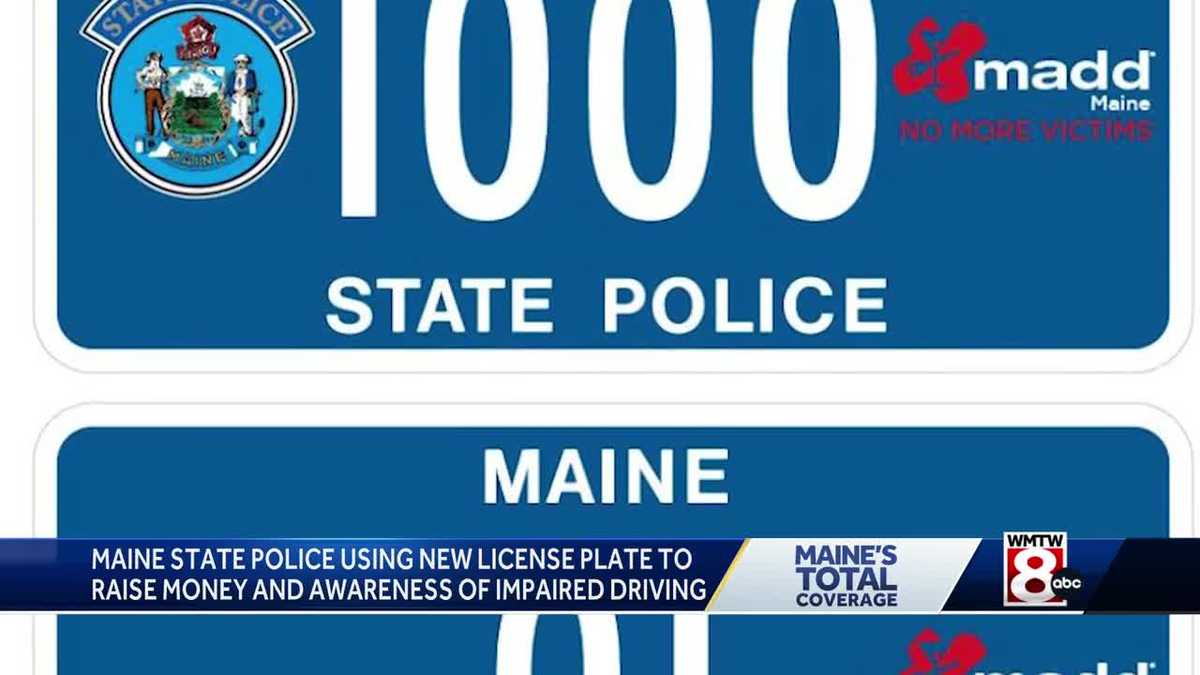 Maine State Police cruisers to don special license plates raising ...