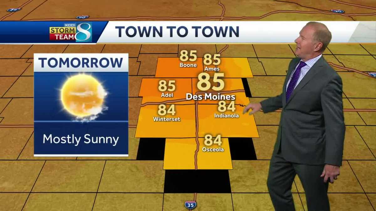 Slight heat up as the weekend approaches