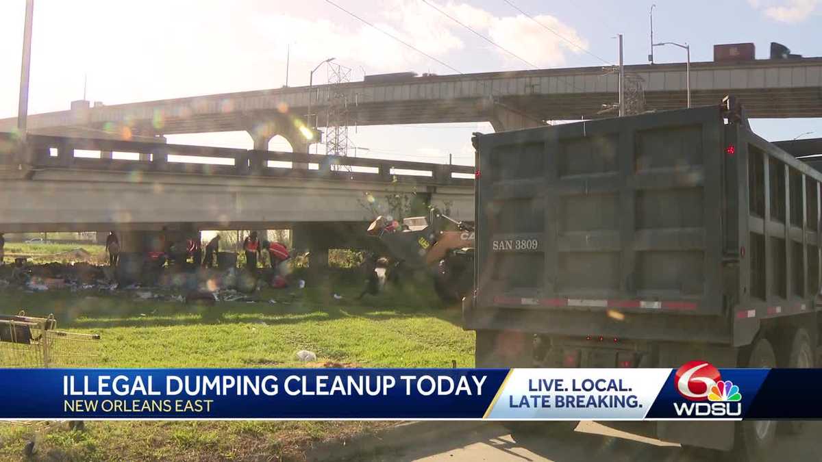 New Orleans cleanup illegal dumping spots
