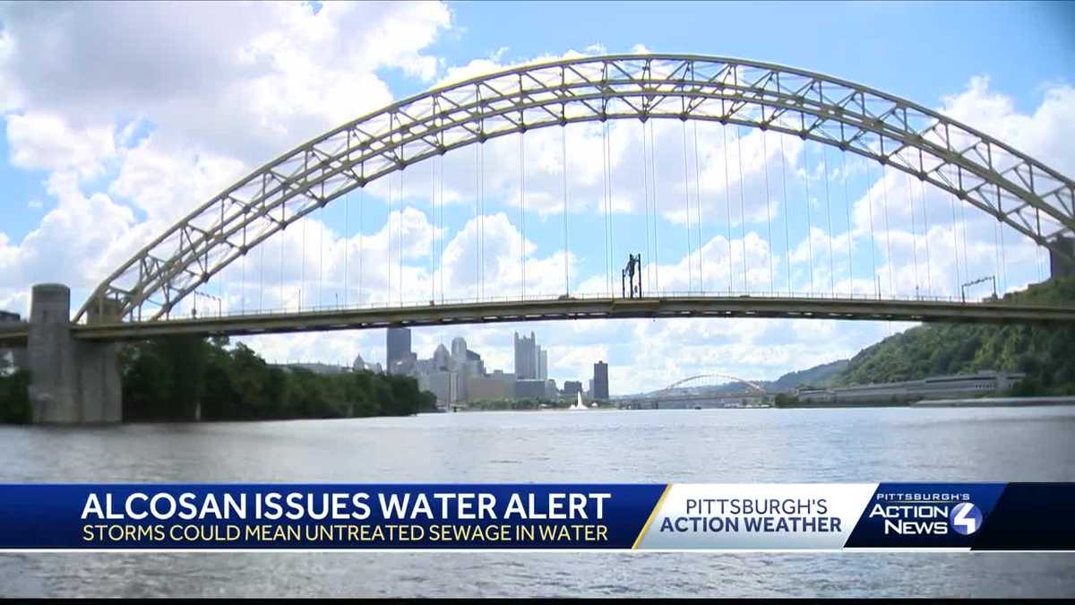 Alcosan issues water alert: Storms could mean untreated sewage in water