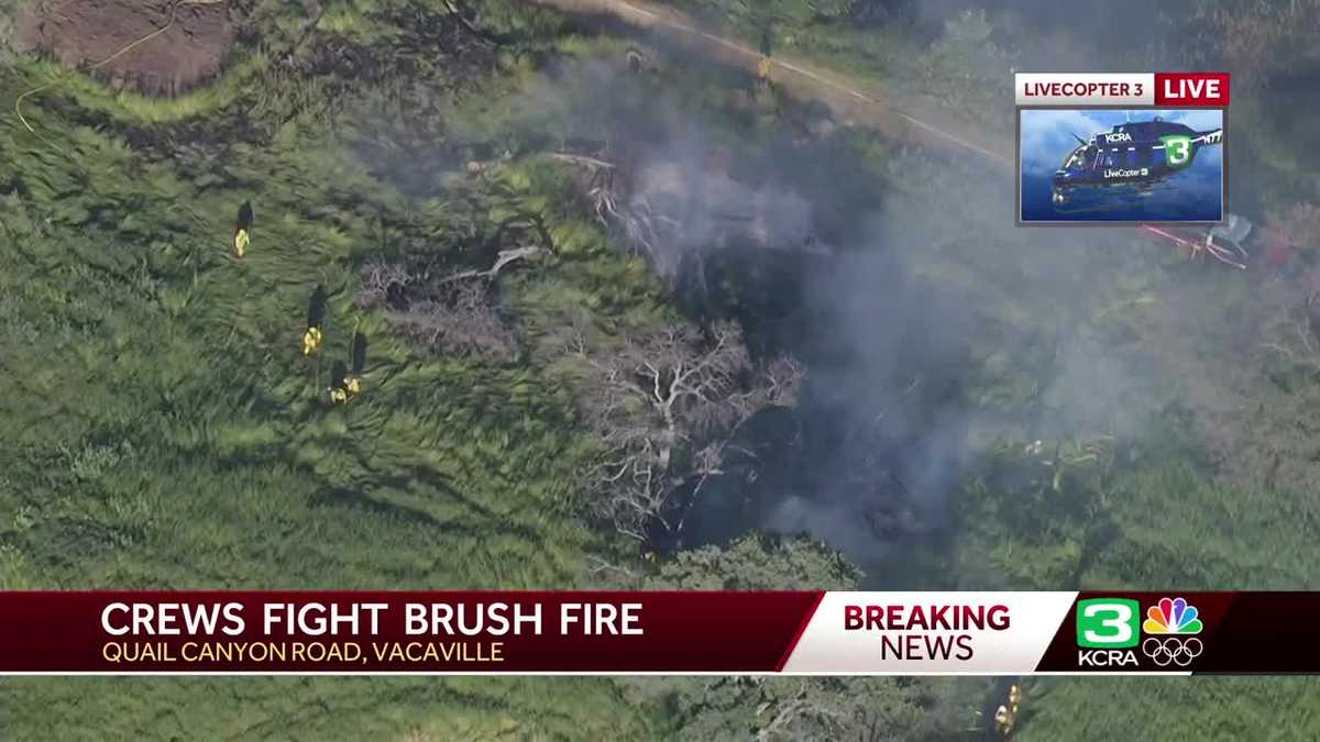 Watch crews fight 2-acre Quail fire in Solano County