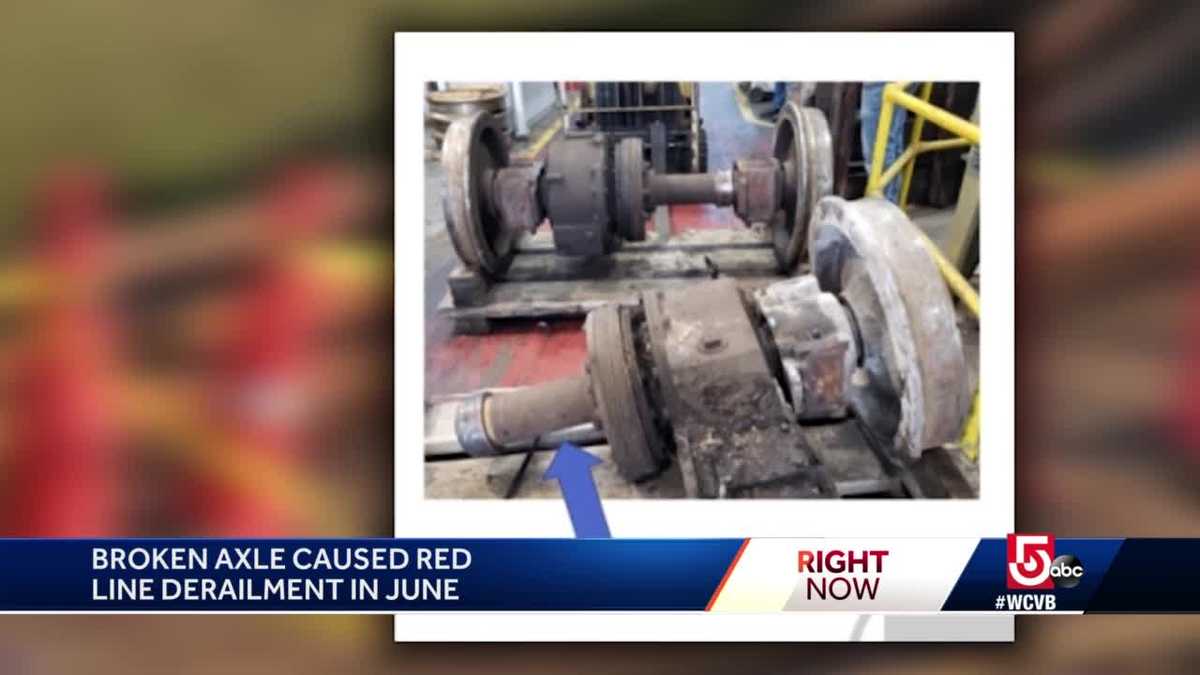 Broken axle caused MBTA Red Line derailment, report says