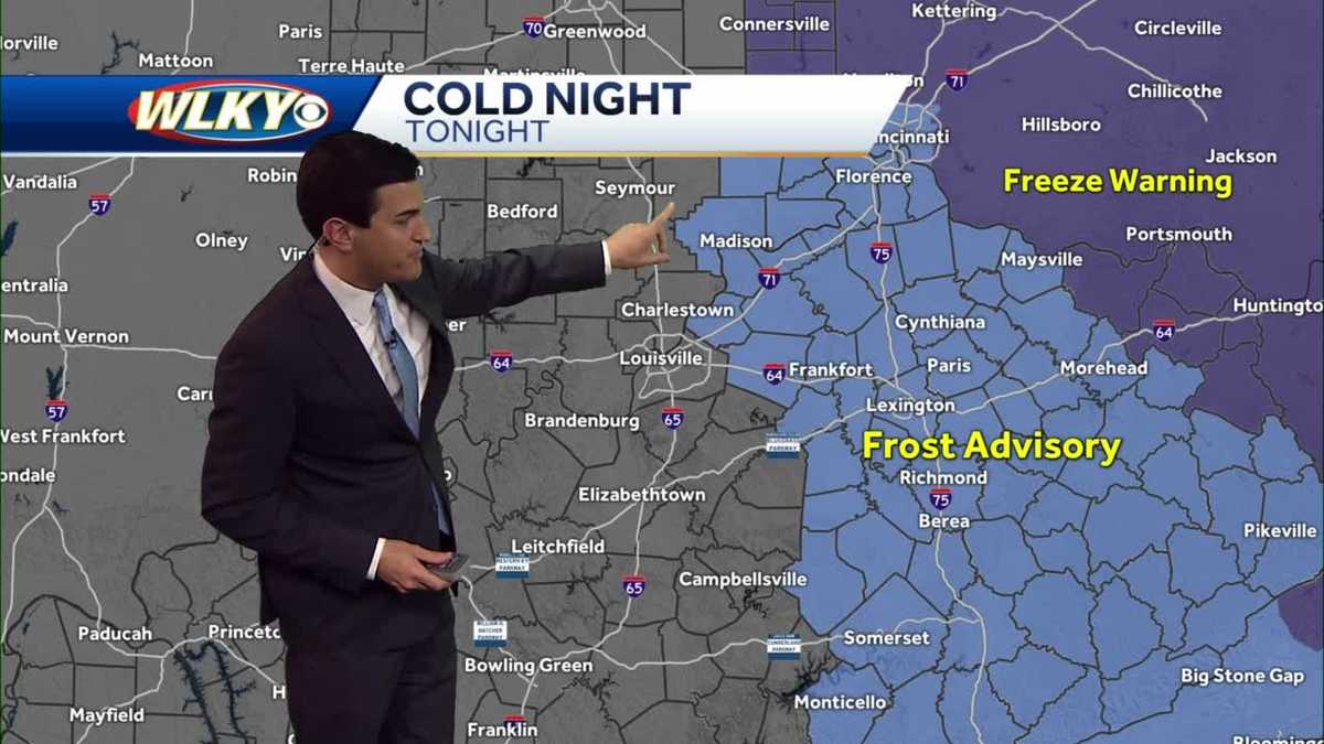 Sunny afternoon, cold tonight