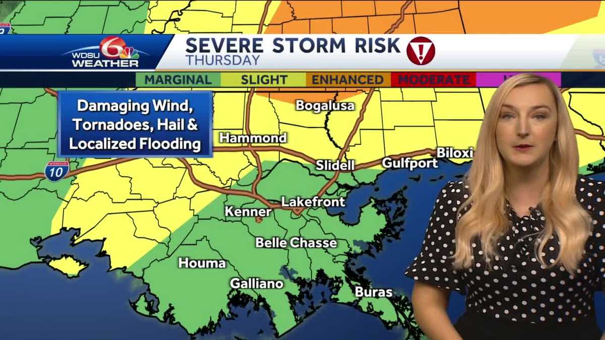 Rain and strong storms possible Thursday