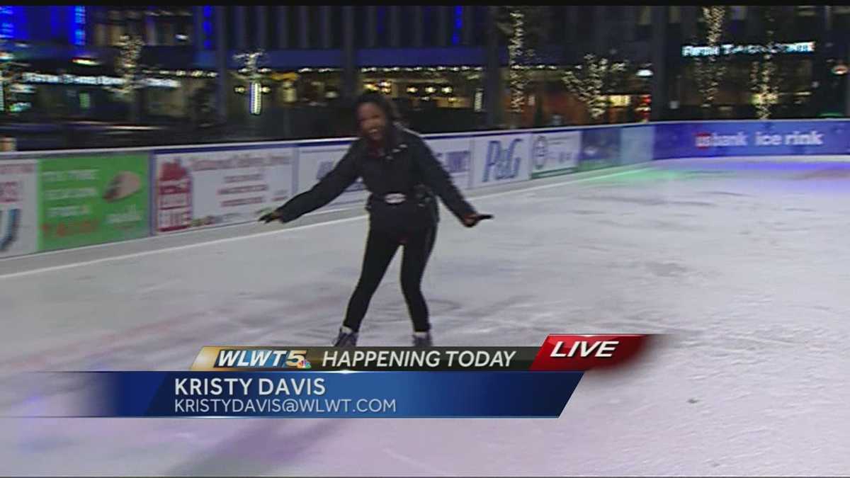 WLWT News 5's Kristy Davis Showing Off Her Skills On The Ice