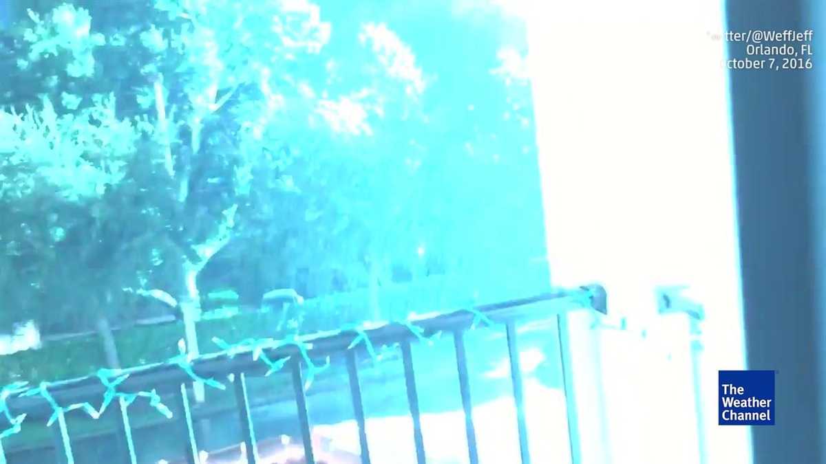 High Winds Cause Transformer to Explode