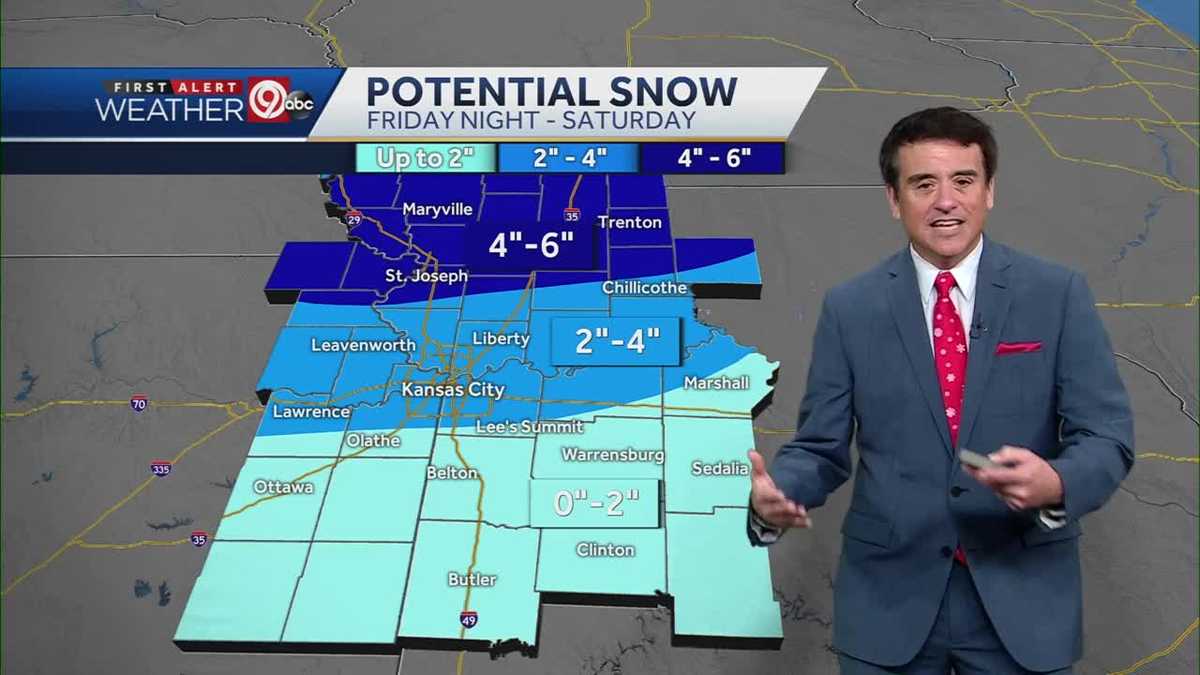 Winter storm tracks toward Kansas City area this weekend