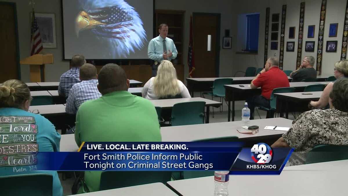 Fort Smith Police Give street Gang Presentation