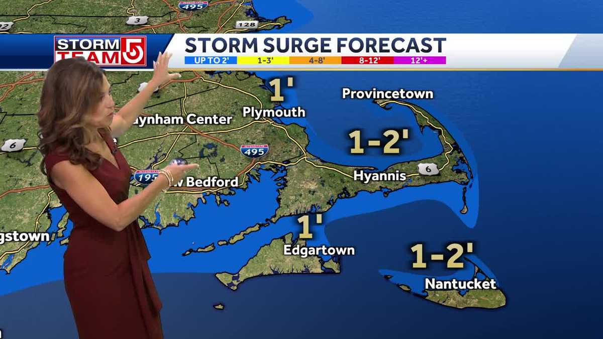 Video: Lee's strongest impacts continue through morning