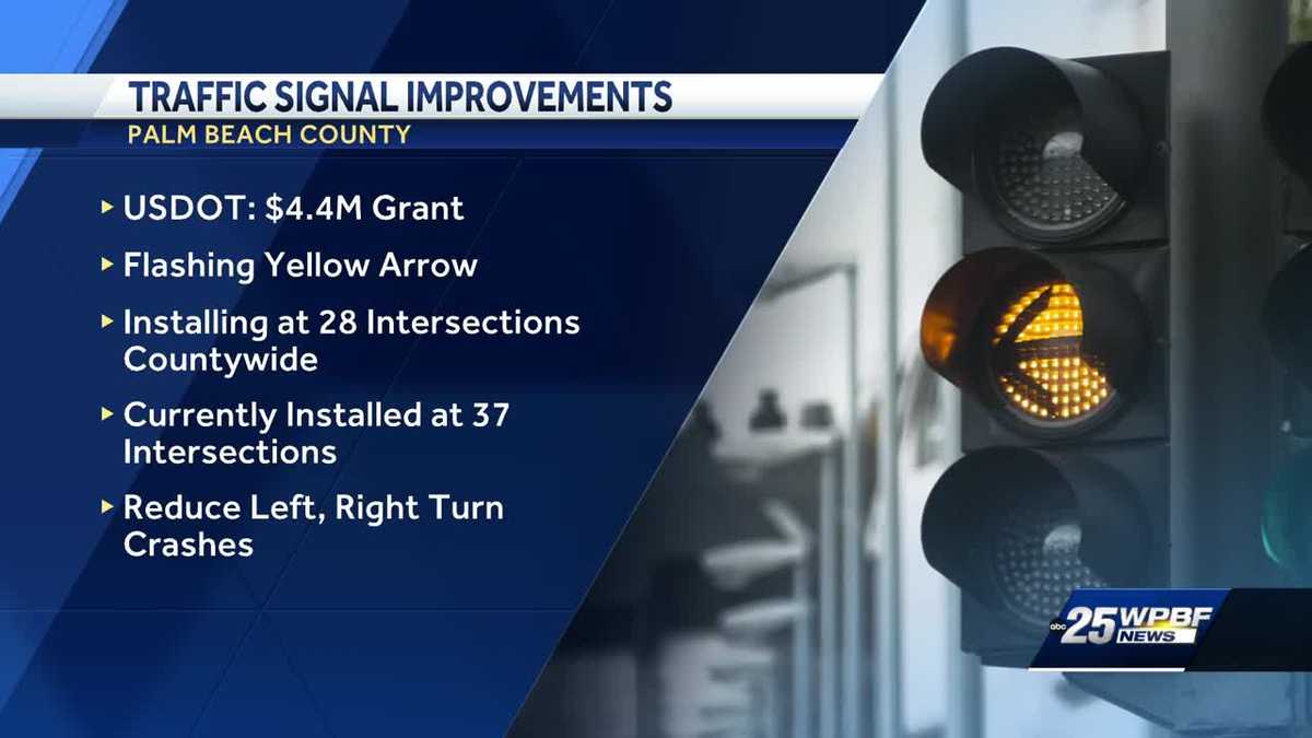 Palm Beach County to install more flashing yellow arrow signals
