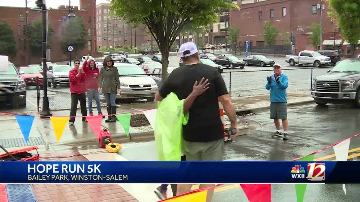 Hope Run 5K continues despite rain, some activities cut short