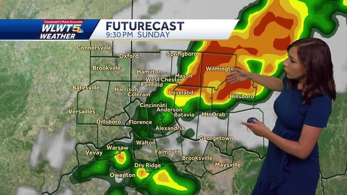 Sunday evening severe storms