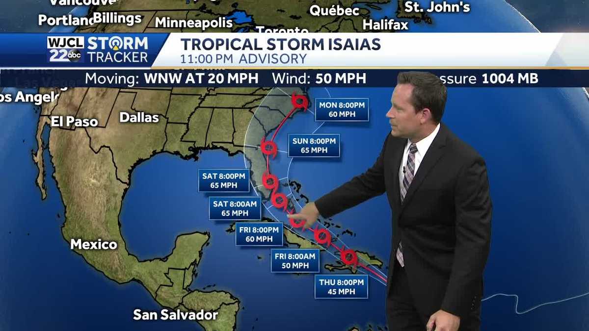 Tropical Storm Isaias forms, may track near the Southeast Coast
