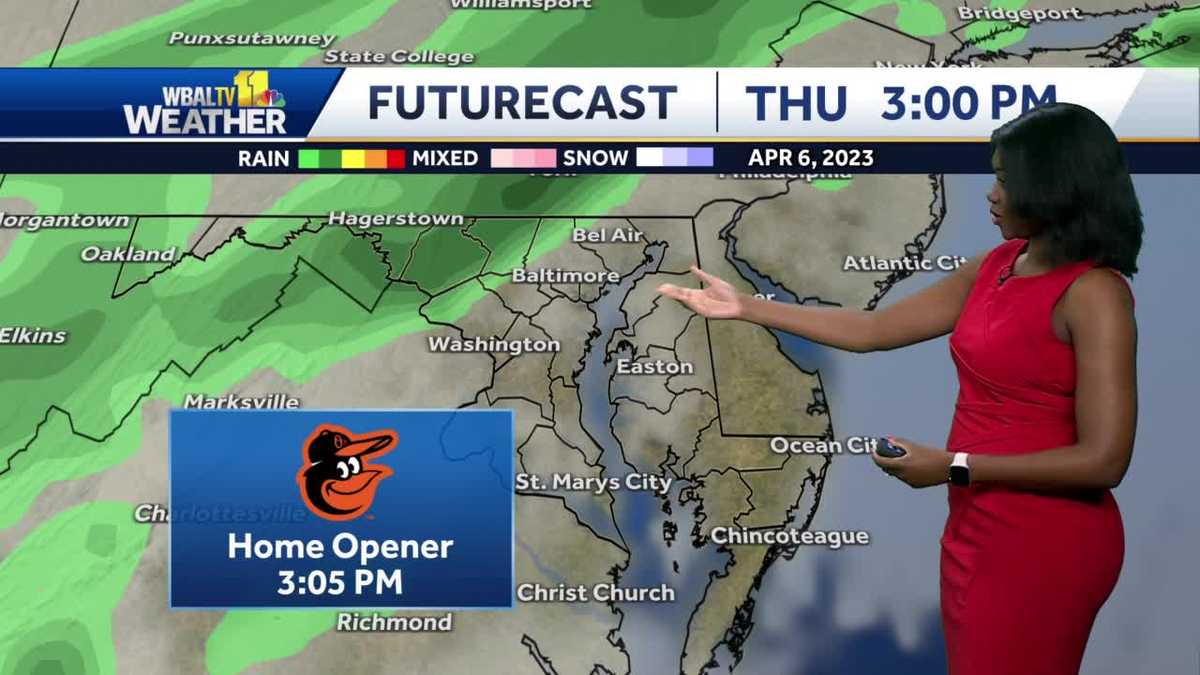 Warming trend over couple of days with periods of rain