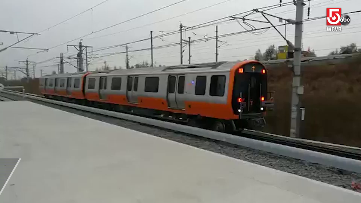 New Orange Line cars on the move