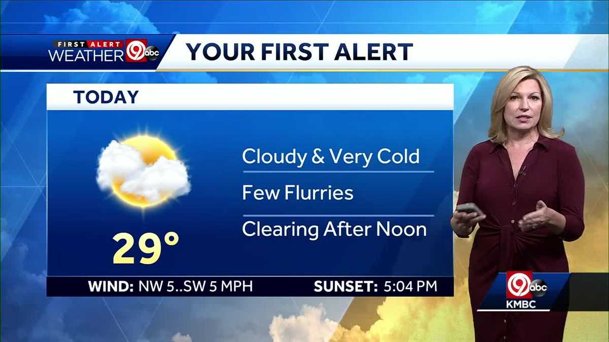First Alert: Partly cloudy, cold for your Saturday