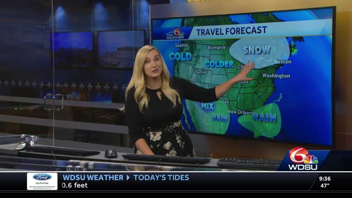 Sunday travel forecast