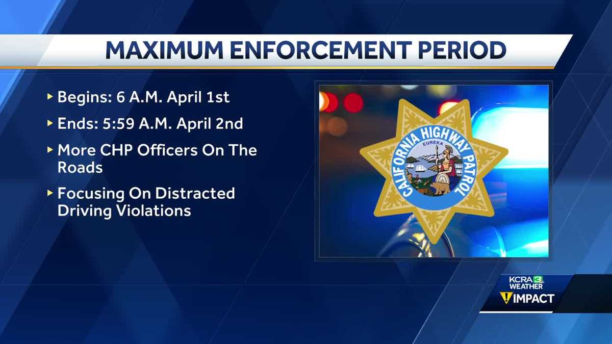 CHP to increase maximum enforcement patrols for start of April