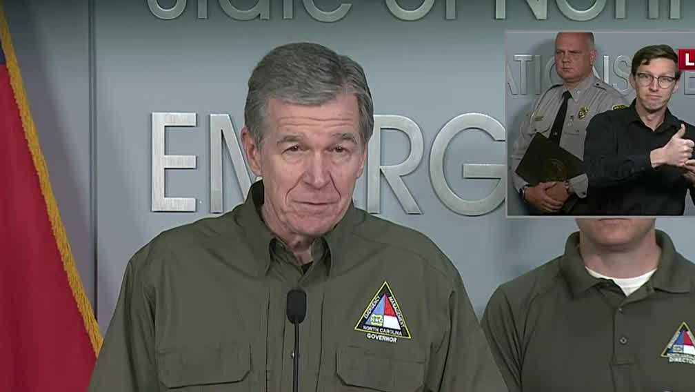 LIVE: Gov. Roy Cooper, Buncombe County officials give Helene update