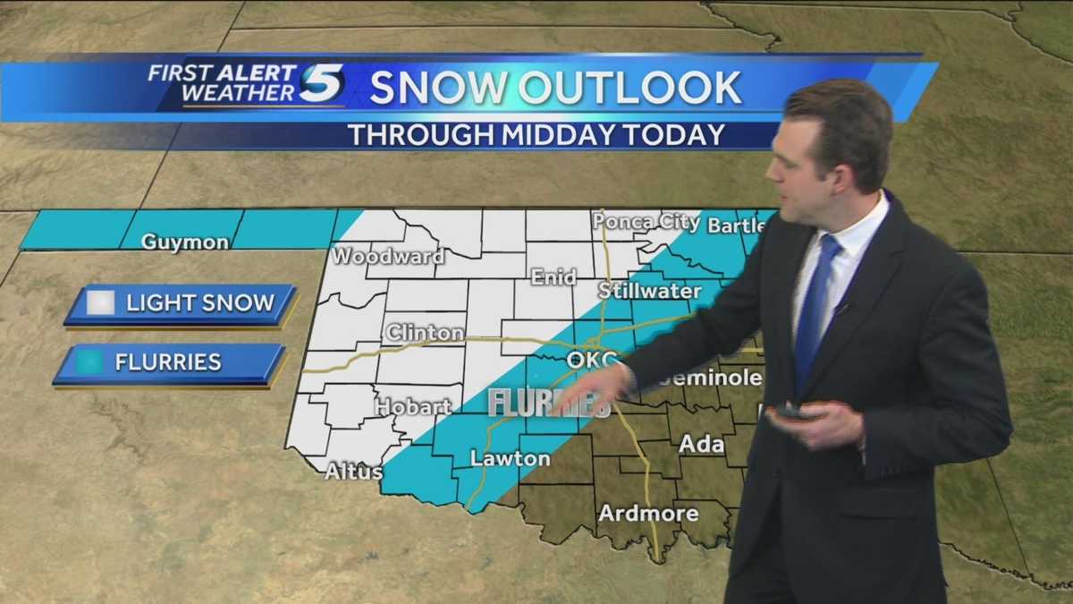 Forecast: Areas of flurries; Warm up on the way