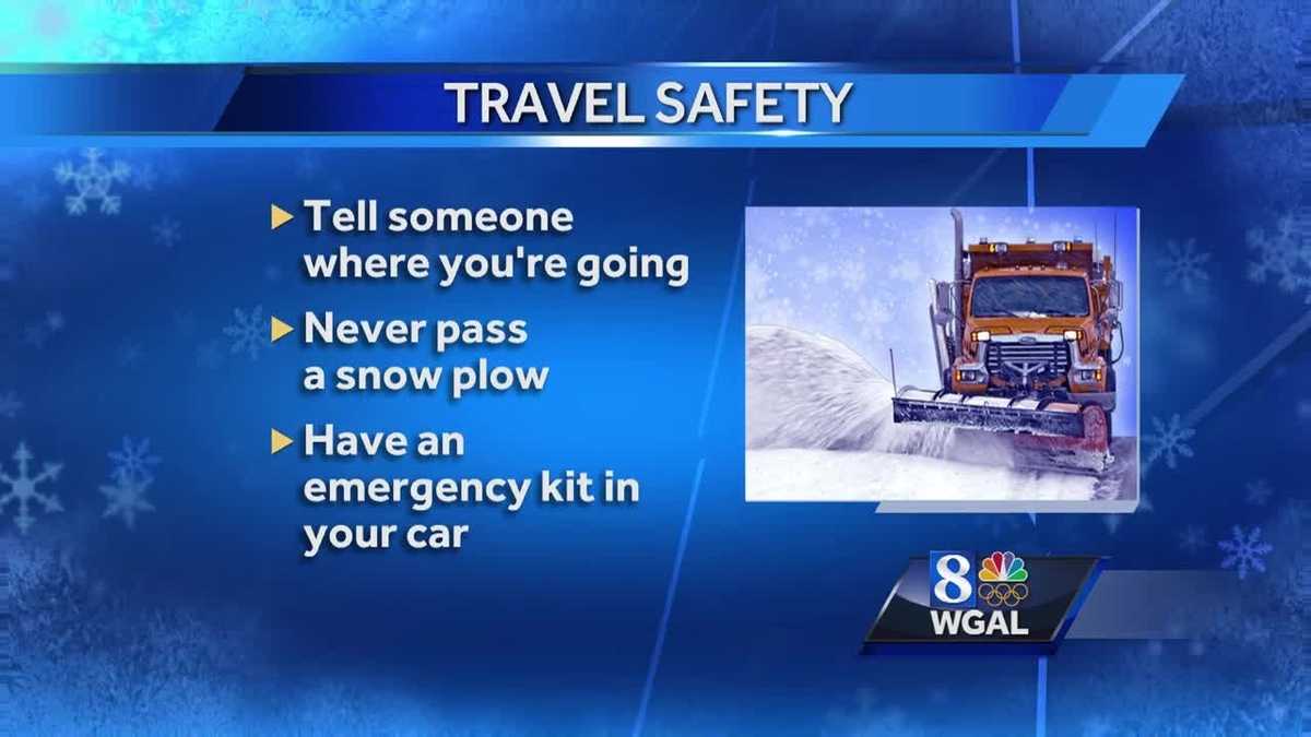 Winter storm travel safety tips