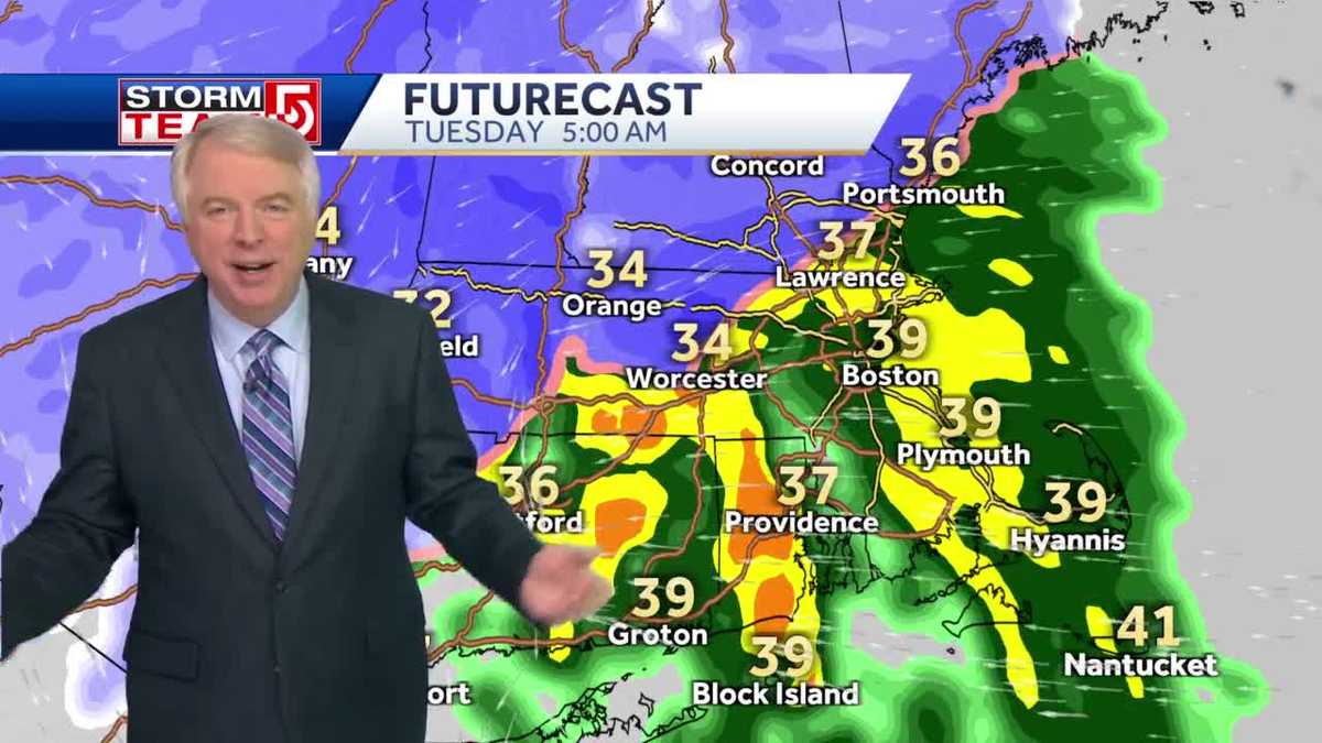 Video: Timeline of when and where snow, sleet, rain will fall