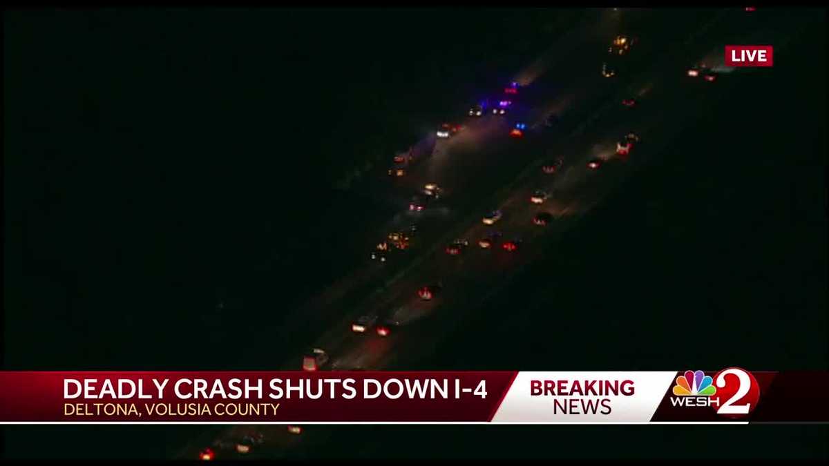 Deadly crash shuts down I-4 in Volusia County