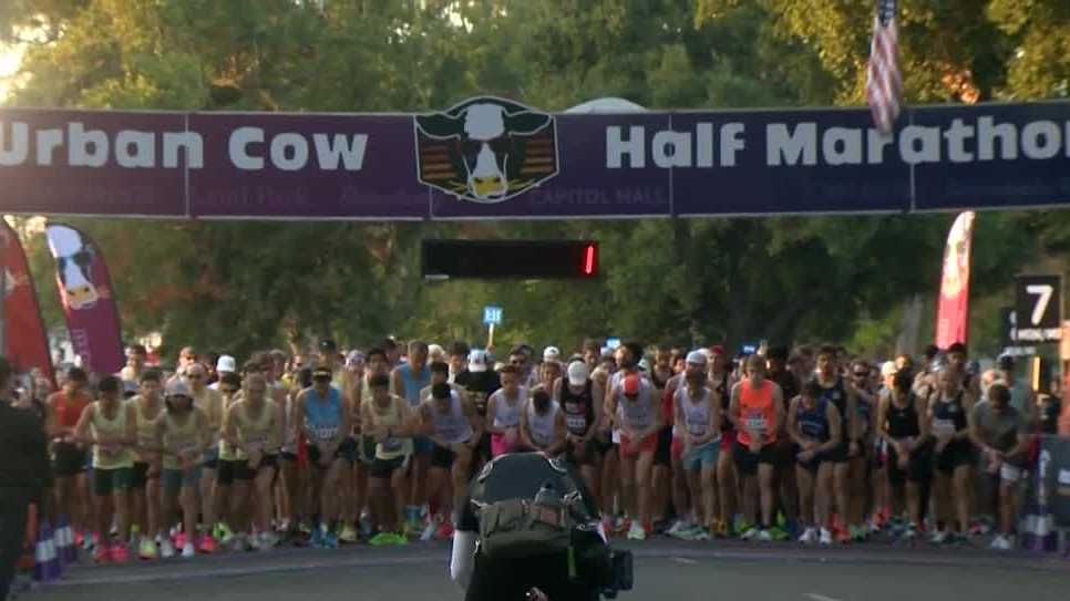Thousands show up to Urban Cow Half Marathon 2023