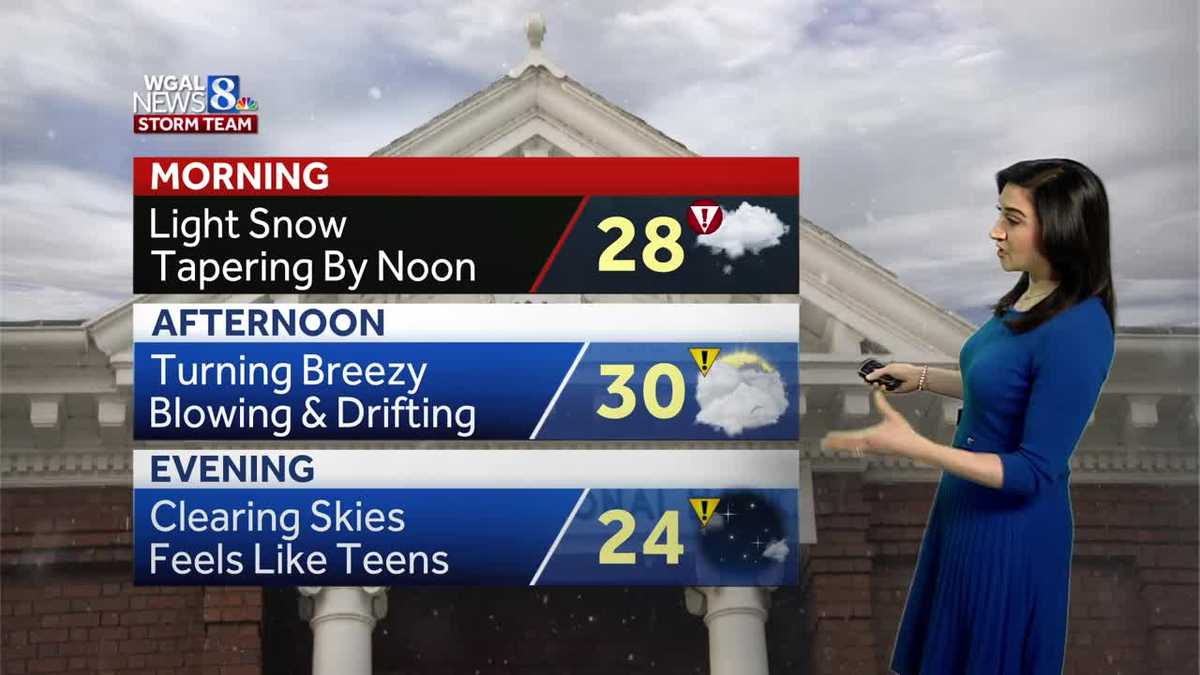 Snow ending, wind chills drop near zero tonight in south-central ...