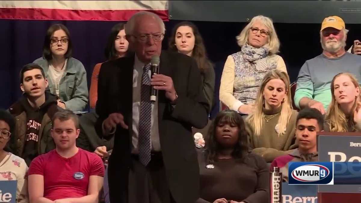 Bernie Sanders holds town hall, canvass events in New Hampshire