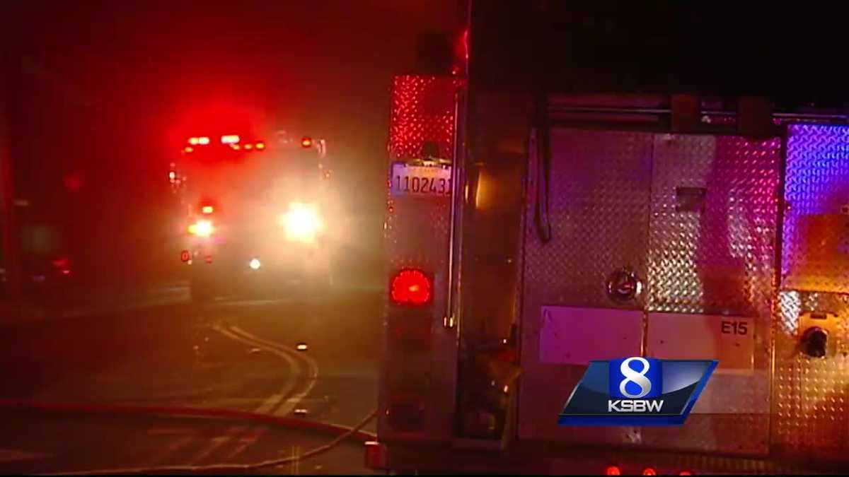Two alarm fire at abandoned motel in Salinas