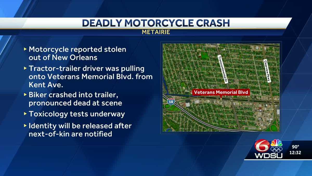 Louisiana sheriff investigates deadly stolen motorcycle crash