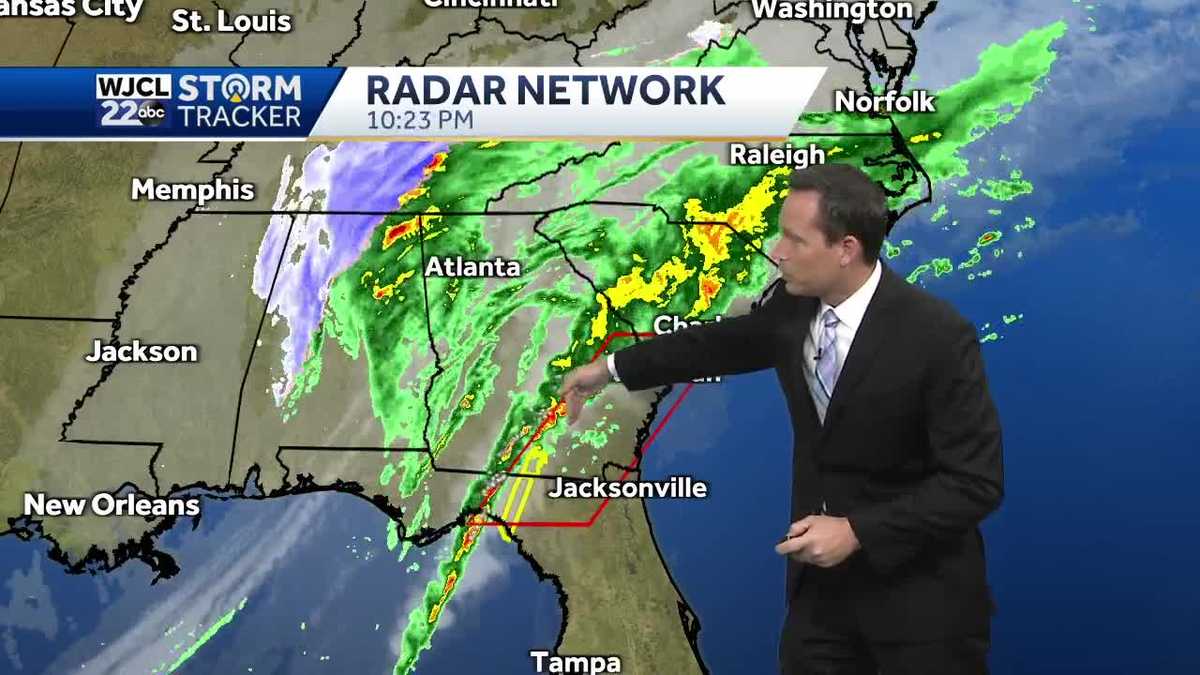 Severe weather threat continues Sunday Night, then windy and cold