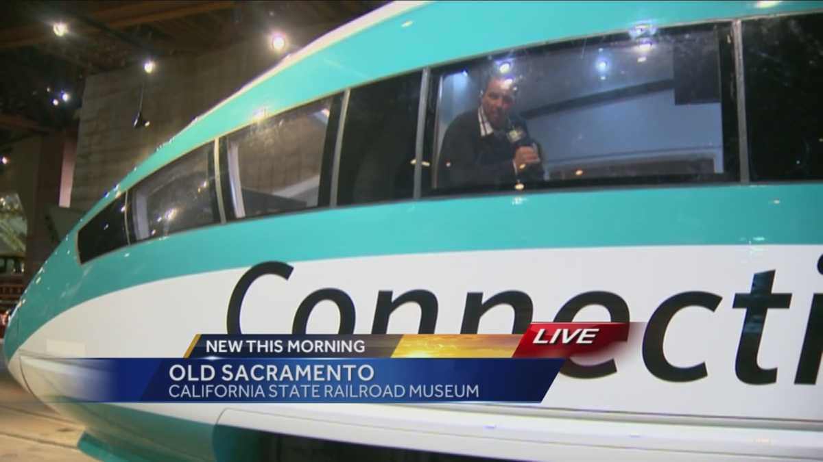 Go inside a life-size model of a high-speed rail train