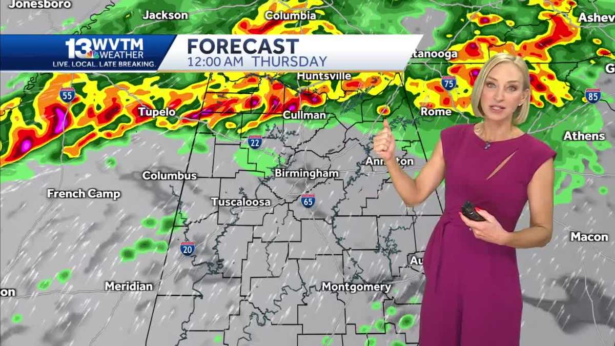 Scattered strong storms bring hail, gusty winds Wednesday