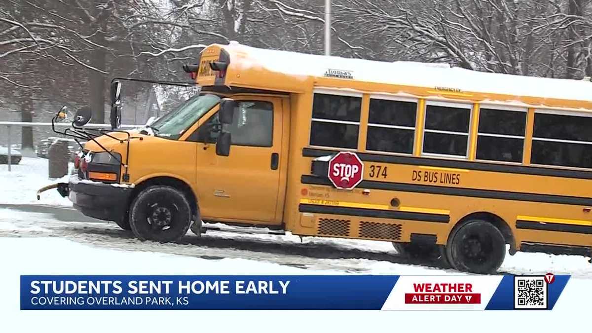 Some KCK schools dismiss students early amid snowy conditions