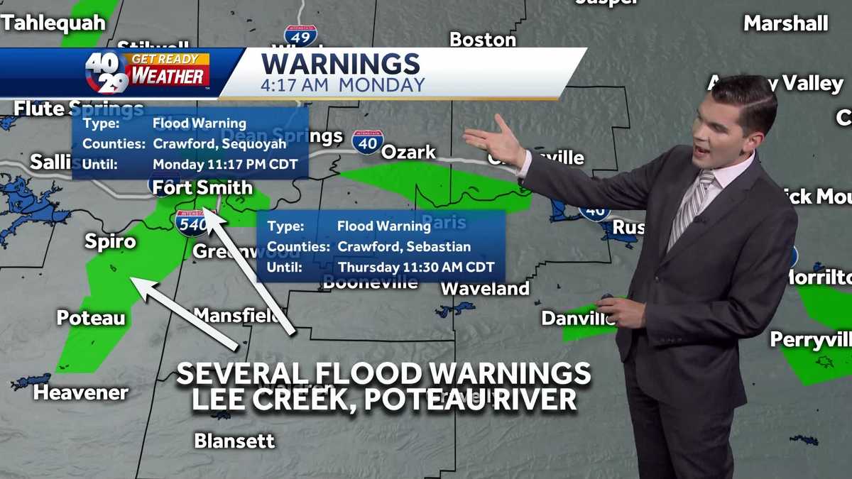 Flood waters recede after weekend storms