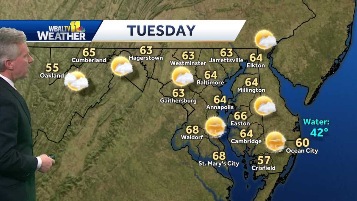 Chilly Monday night, warm up on Tuesday