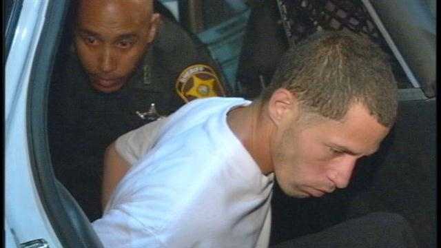 Raw Video: Danny Cruz taken to jail after arrest