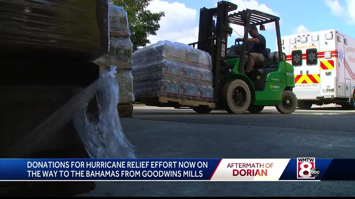Firefighters send relief donations to Bahamas