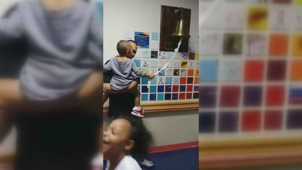 'Let her keep ringing!': Cancer-free 1-year-old girl repeatedly rings ...