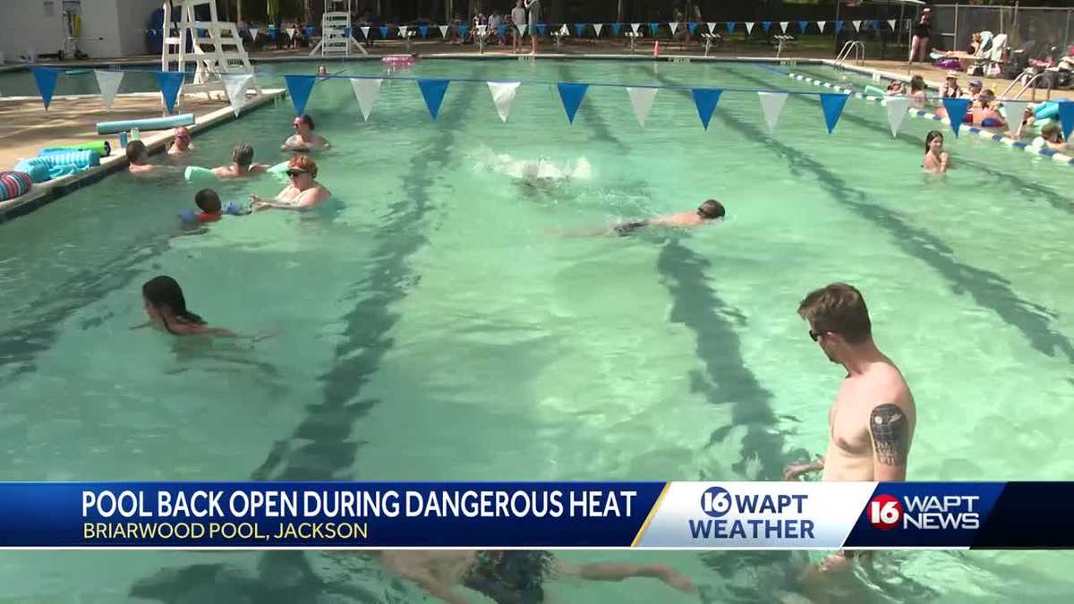 Pool reopens in time for hot temperatures